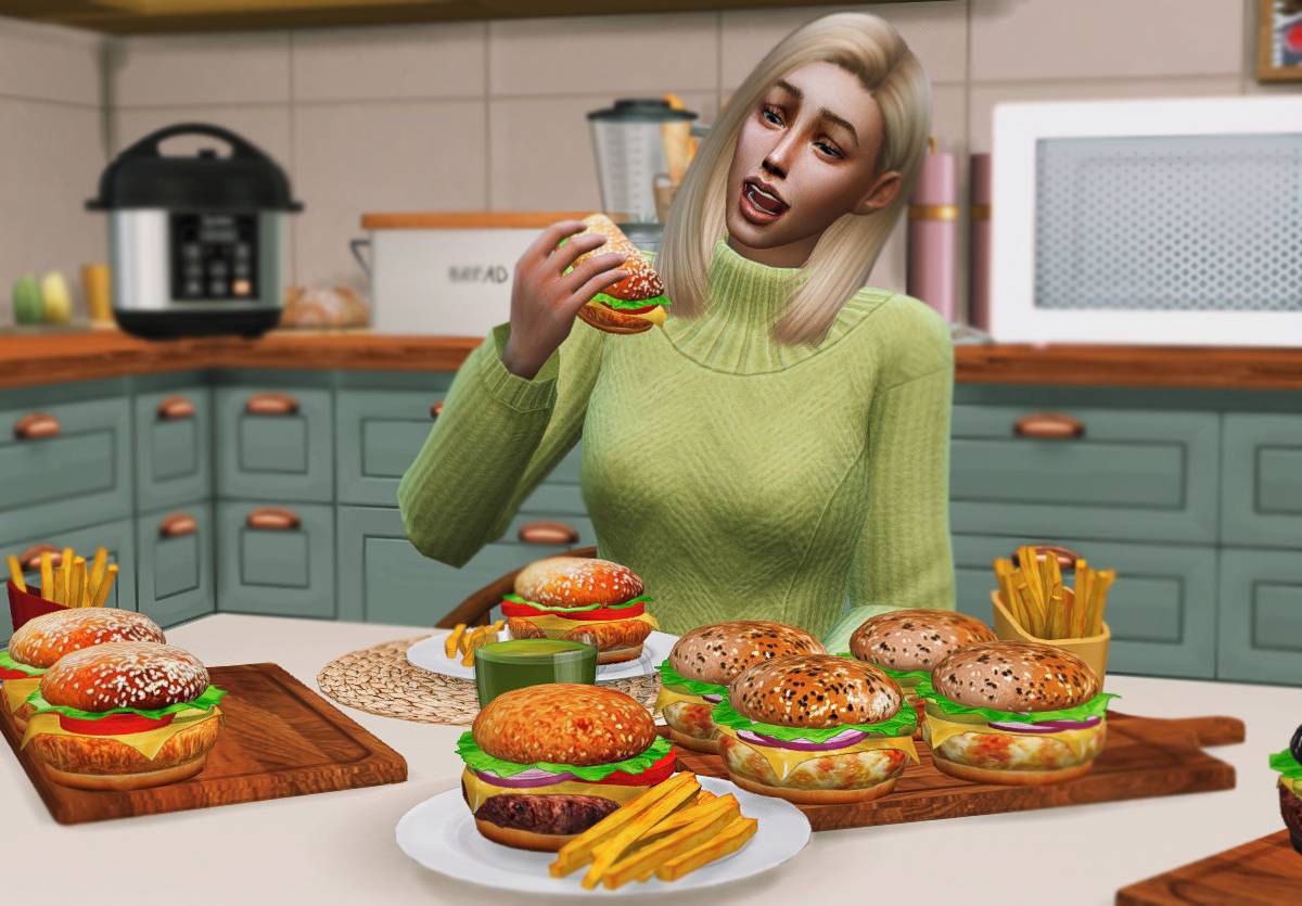 Homemade burgers - The Sims 4 Mods - CurseForge