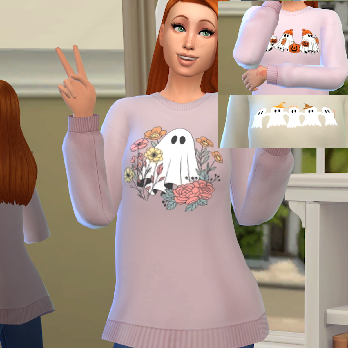 Cute Ghost Sweaters - Gallery - The Sims 4 Create a Sim - CurseForge