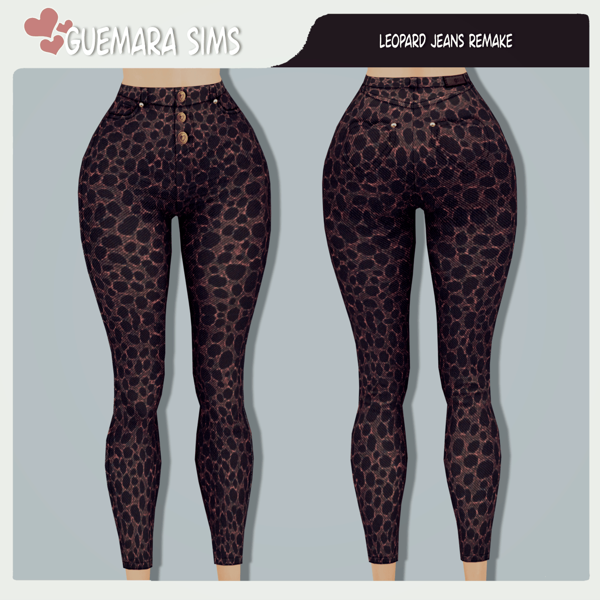 Leopard Jeans Remake - Gallery - The Sims 4 Create a Sim - CurseForge