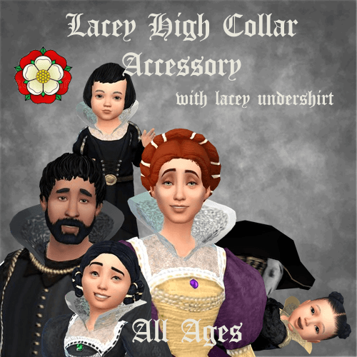 Lacey High Collar Accessory - Gallery - The Sims 4 Create a Sim ...