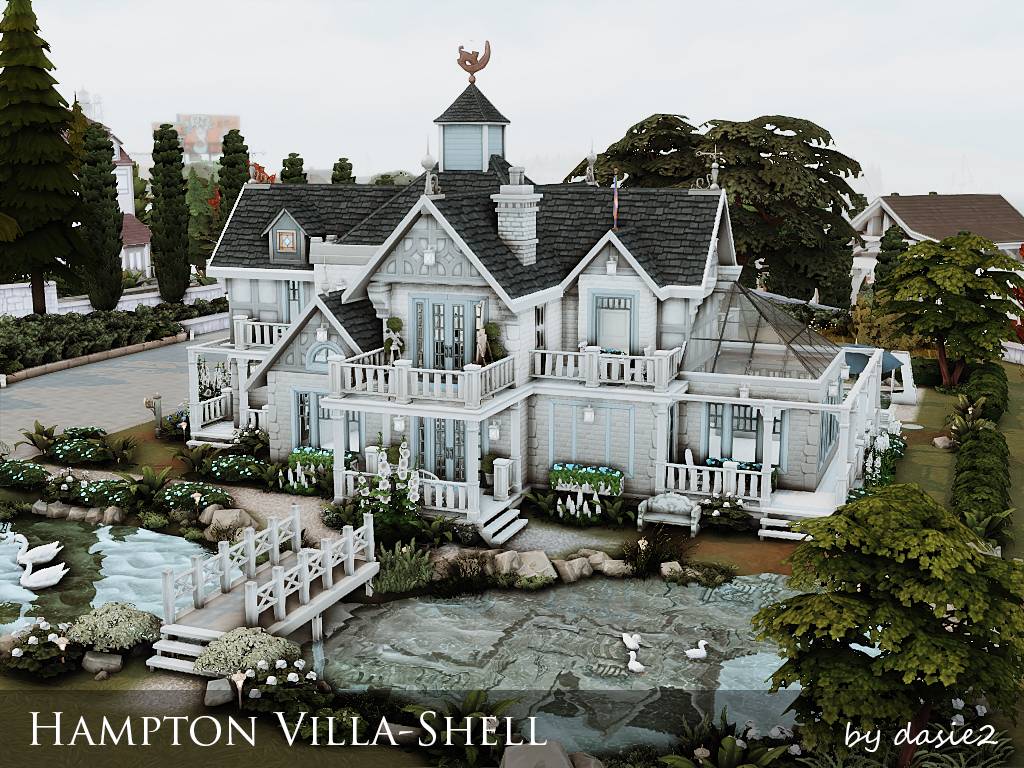 Hampton Villa-Shell - The Sims 4 Rooms / Lots - CurseForge