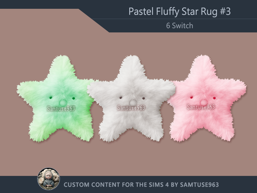 Pastel Fluffy Star Dance Rug #3 Samtuse963 - Screenshots - The Sims 4 ...
