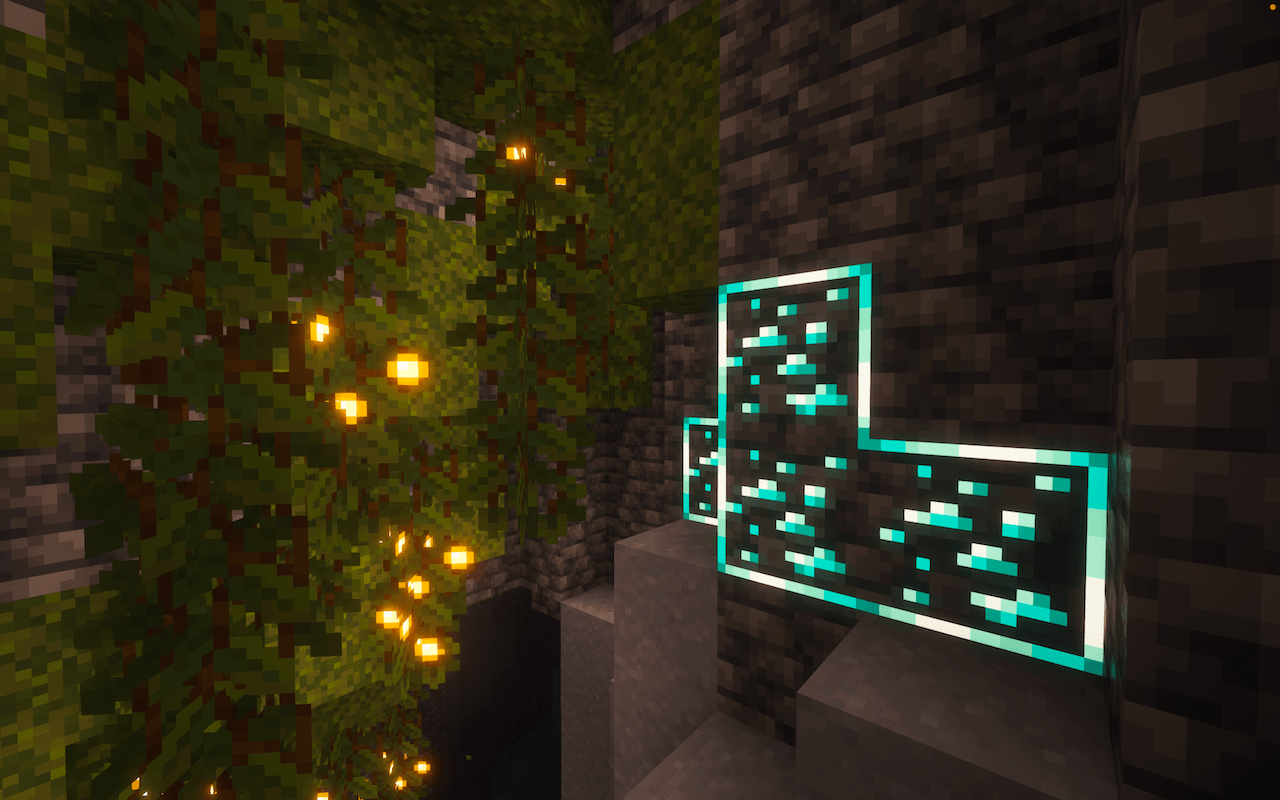 Glowing Ores Torrezx Glowing Ores And Edges Ores Minecraft Texture