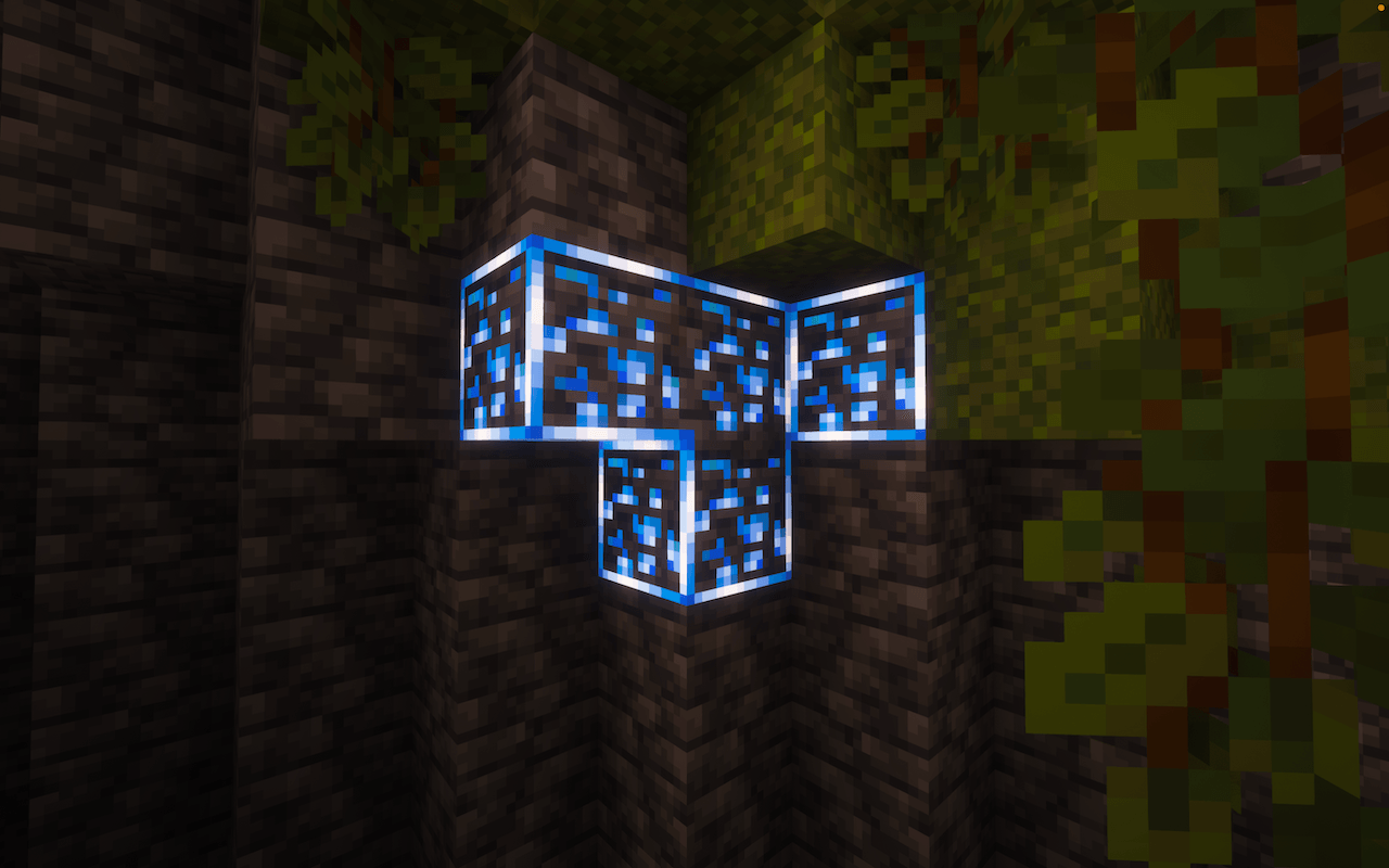 Glowing Ores Torrezx Glowing Ores And Edges Ores Minecraft Texture