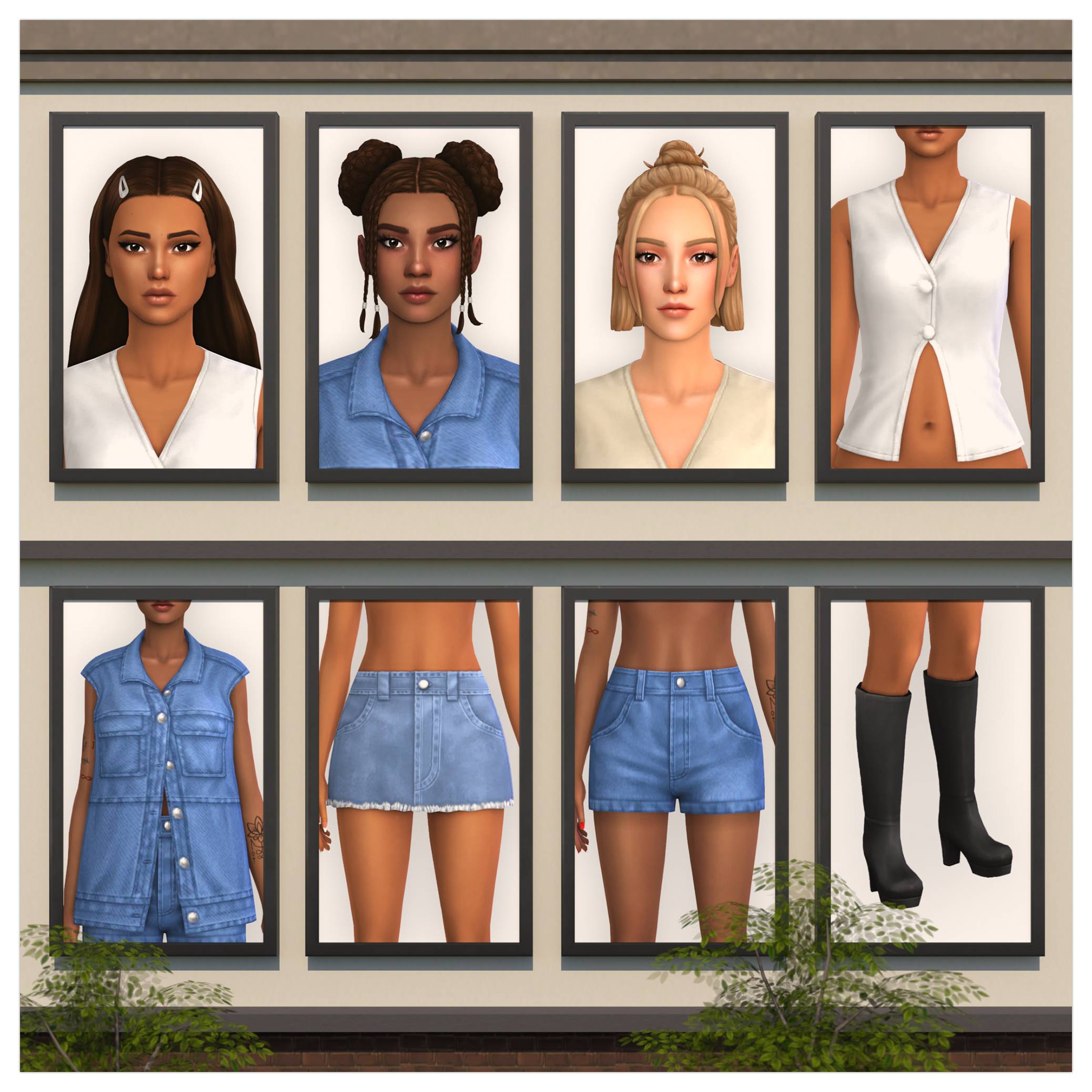 QICC - Denim Dates Collaboration - The Sims 4 Create a Sim - CurseForge