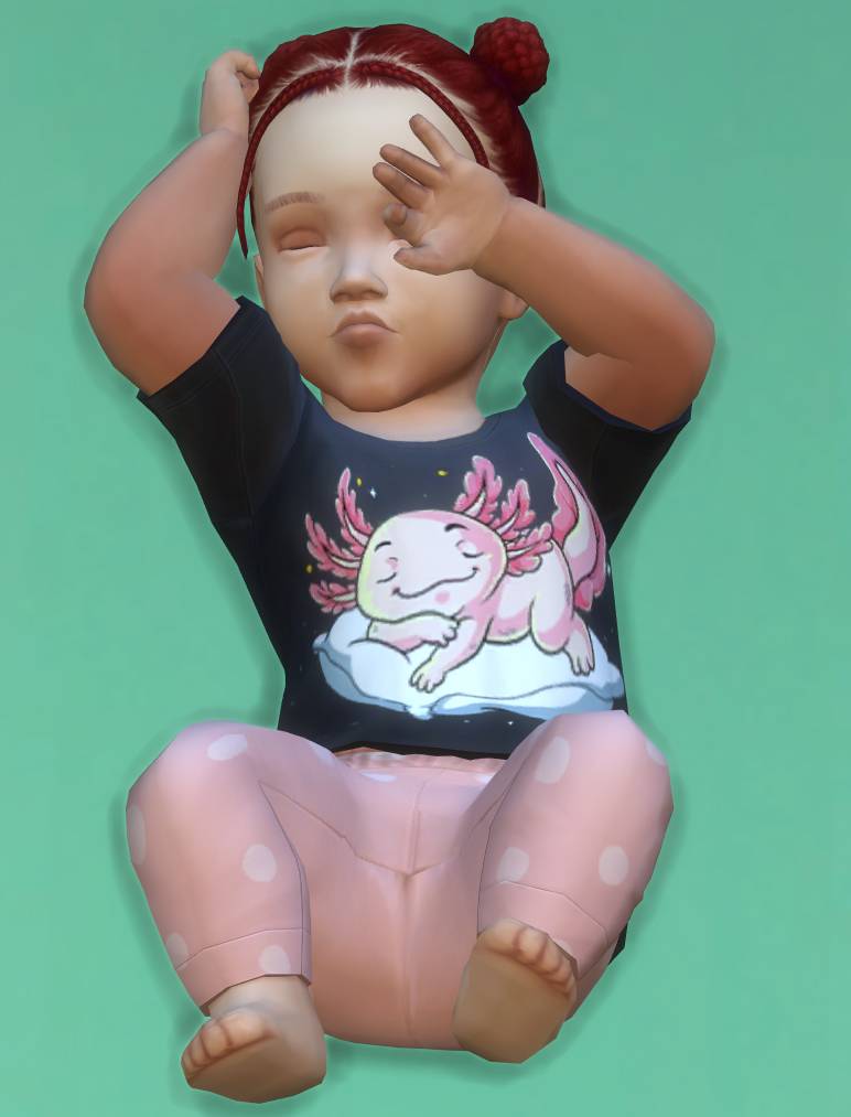 Infant Axolotl Sleep Shirt - The Sims 4 Create a Sim - CurseForge