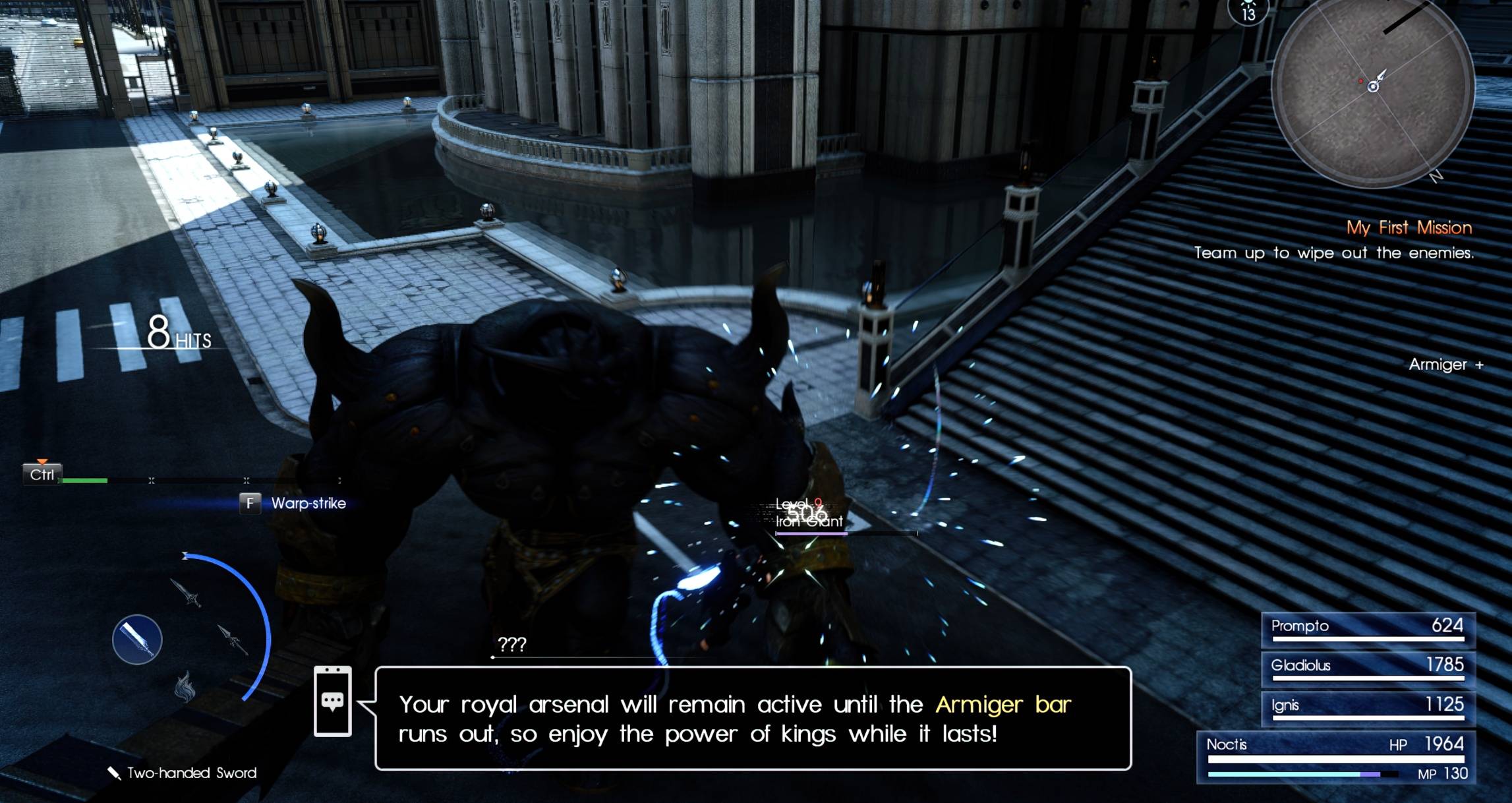 Insomnia - Cut Tutorial Quest & Endless Battle - Final Fantasy XV Mods ...