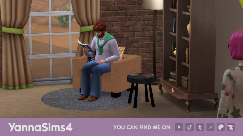 Cozy Autumn Reading Corner Set - Gallery - The Sims 4 Build / Buy ...