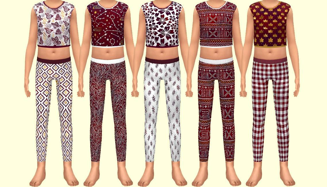 Girls Crimson and Gold Top - Screenshots - The Sims 4 Create a Sim ...