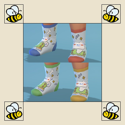 Toddler Socks "Skating Bunny" - Gallery - The Sims 4 Create a Sim ...