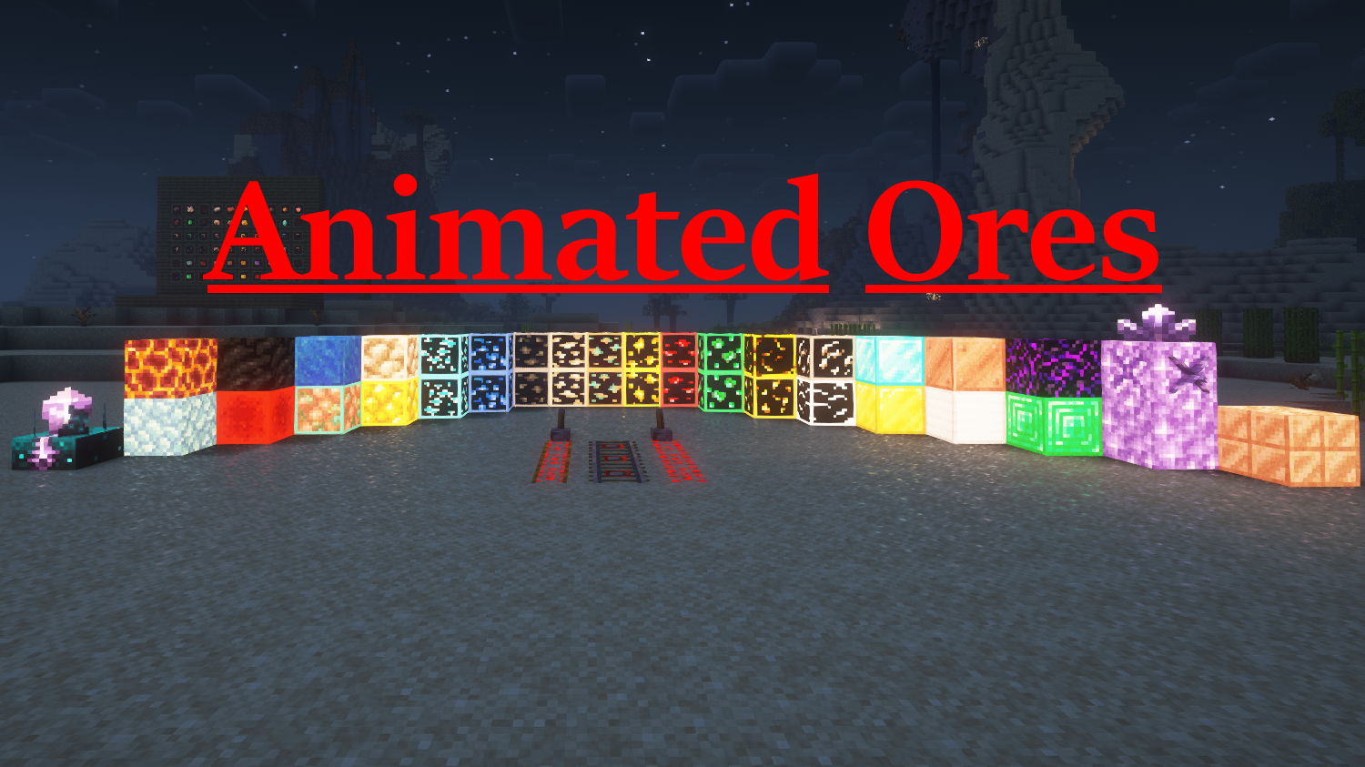 Glowing Animated Ores - Gallery - Minecraft Resource Packs - CurseForge