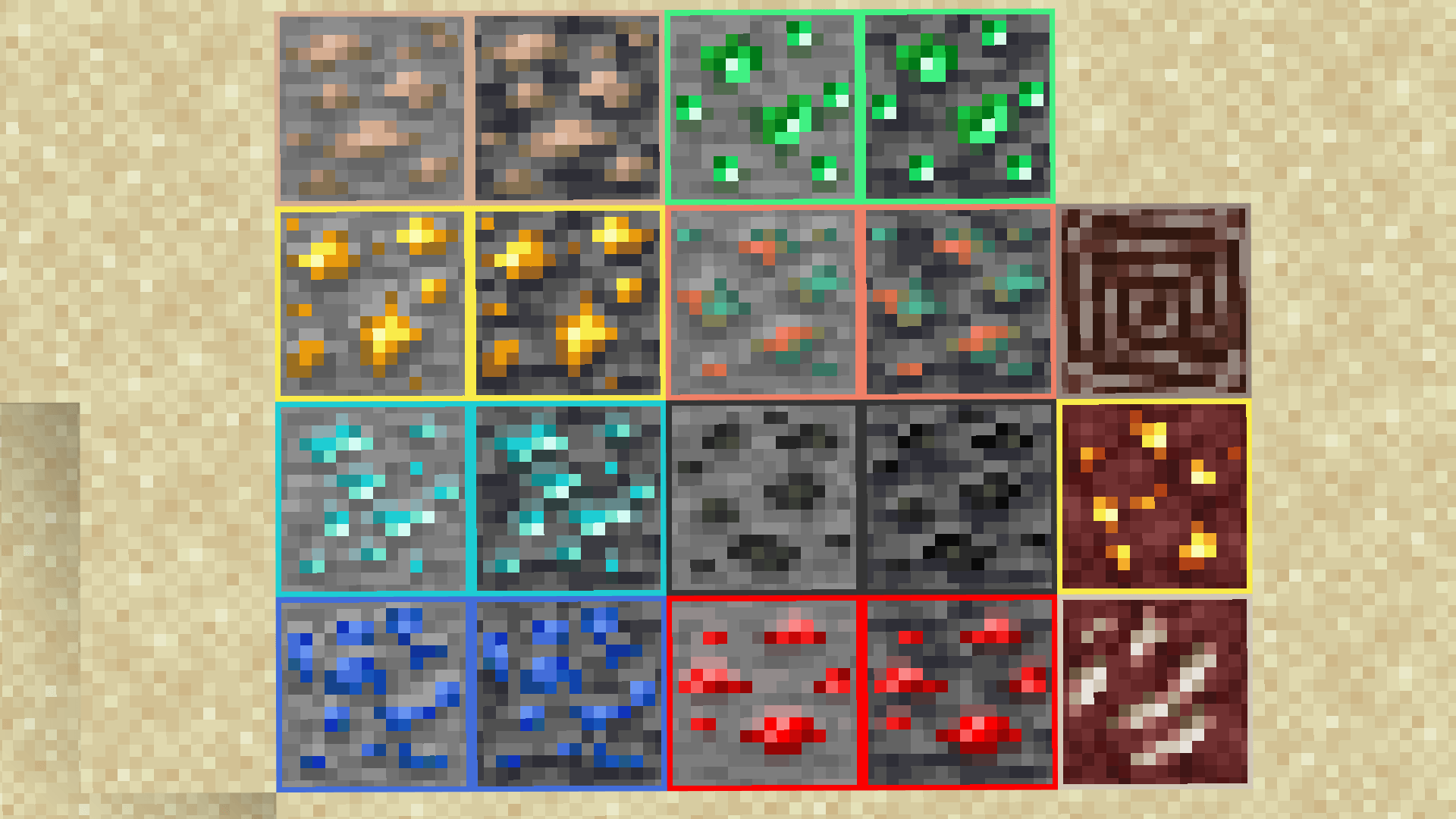 Better Outlined Ores - Gallery - Minecraft Bedrock Texture Packs - CurseForge
