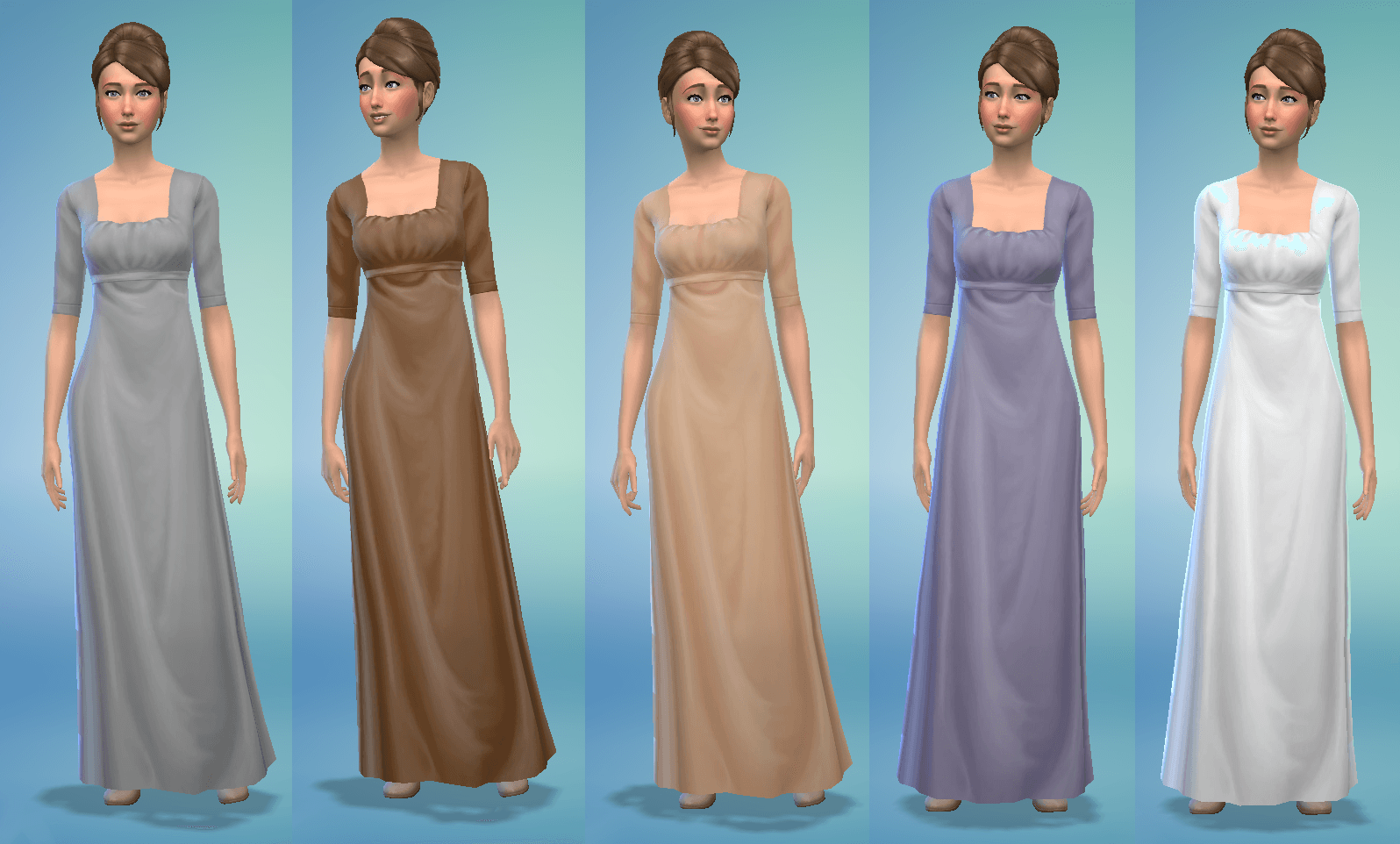 Woman's Regency Dress - Gallery - The Sims 4 Create a Sim - CurseForge