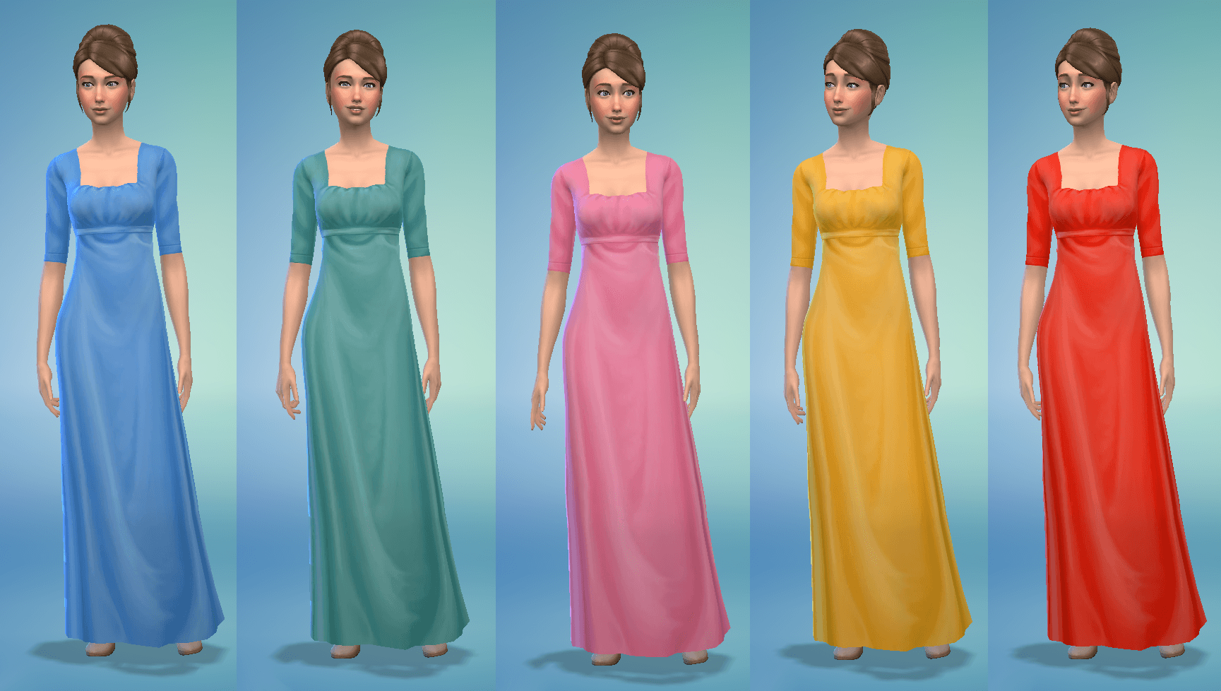 Woman's Regency Dress - Gallery - The Sims 4 Create a Sim - CurseForge