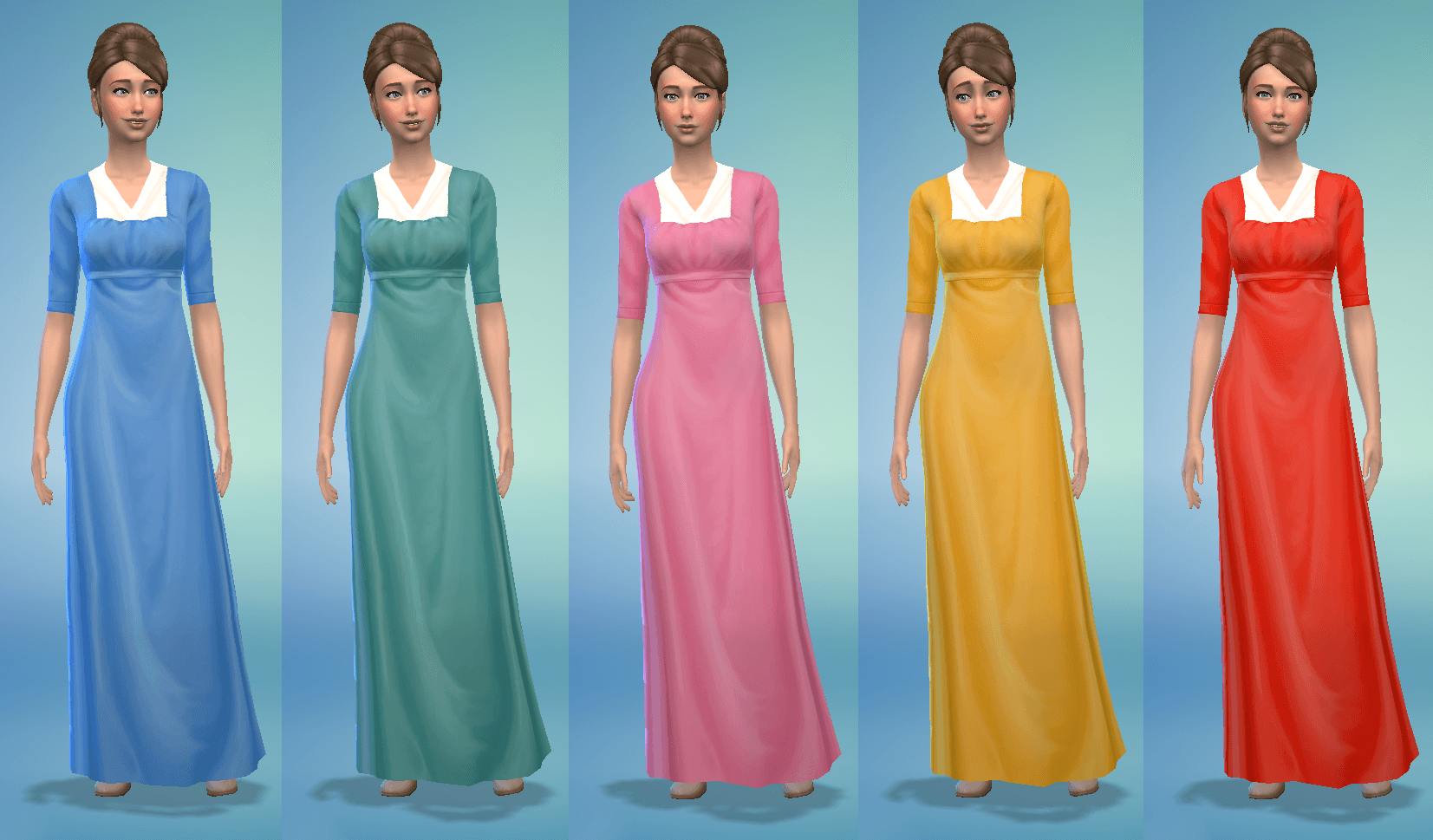 Woman's Regency Dress - Gallery - The Sims 4 Create a Sim - CurseForge
