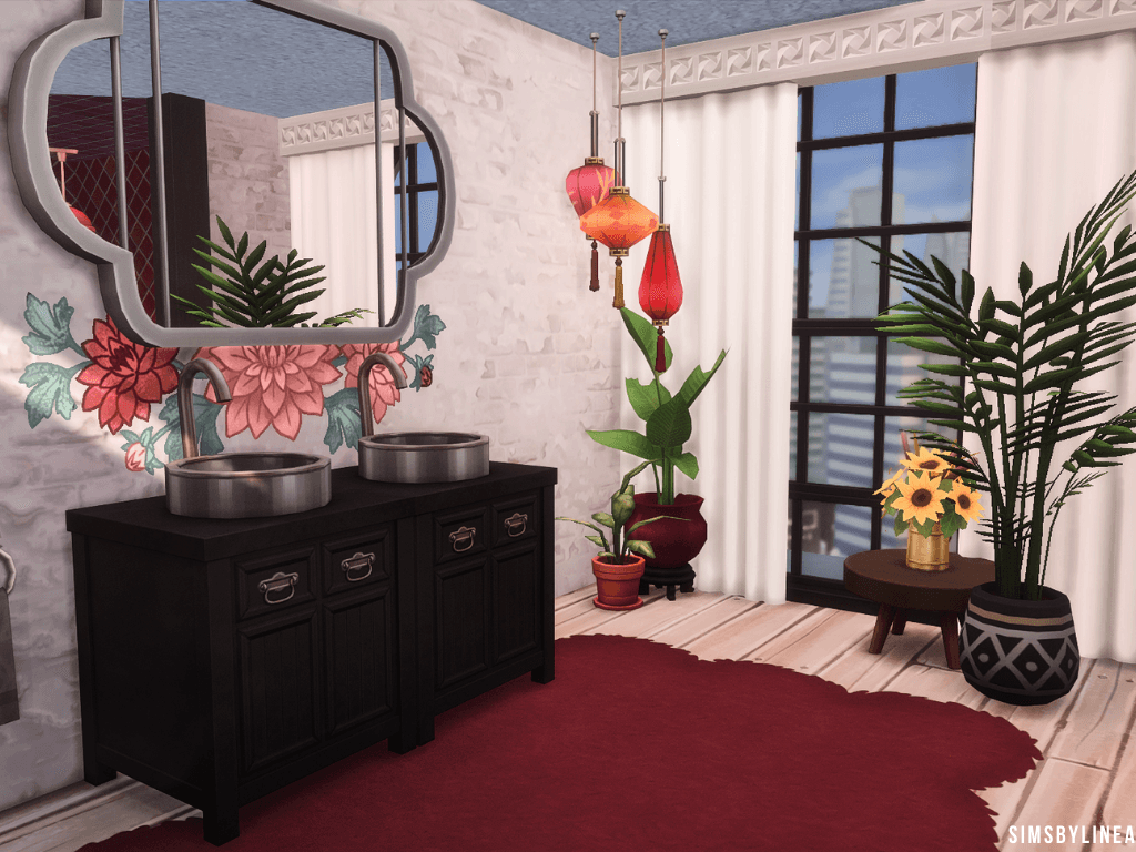 Red Bathroom - Gallery - The Sims 4 Rooms / Lots - CurseForge