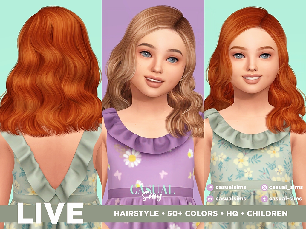 CasualSims - Live Hairstyle Children - Gallery - The Sims 4 Create a ...