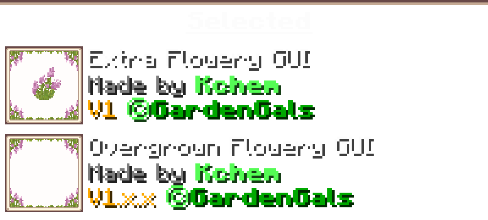 Extra Flowery GUI - Gallery - Minecraft Resource Packs - CurseForge