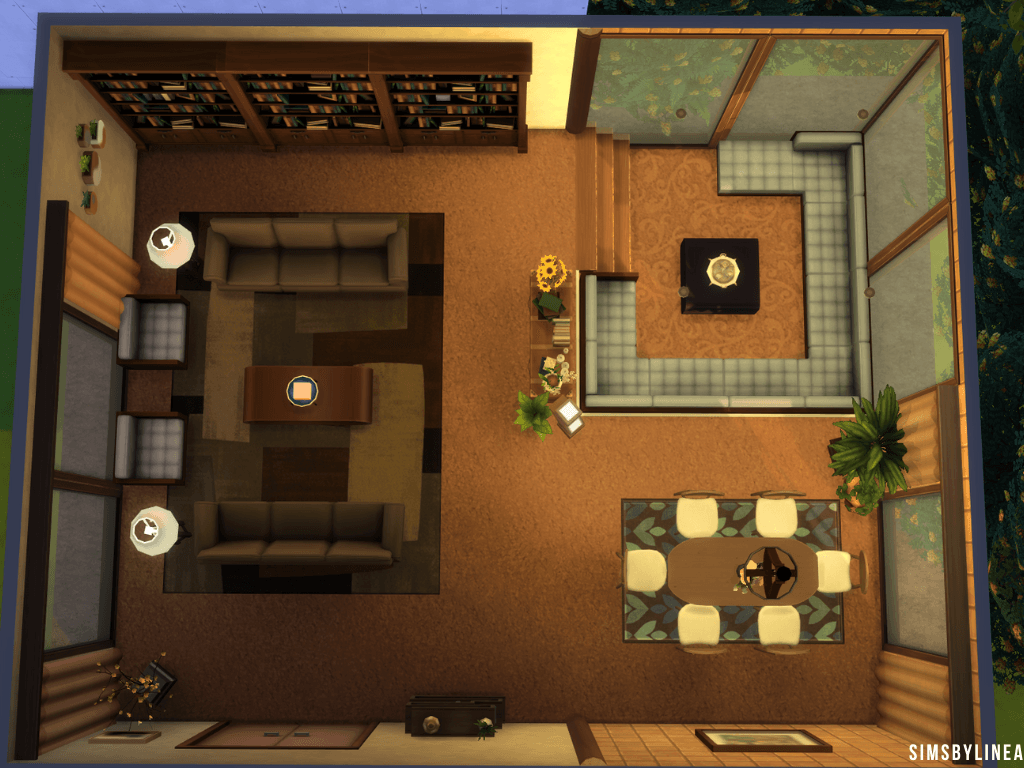 Conversation Pit Living - Gallery - The Sims 4 Rooms / Lots - CurseForge