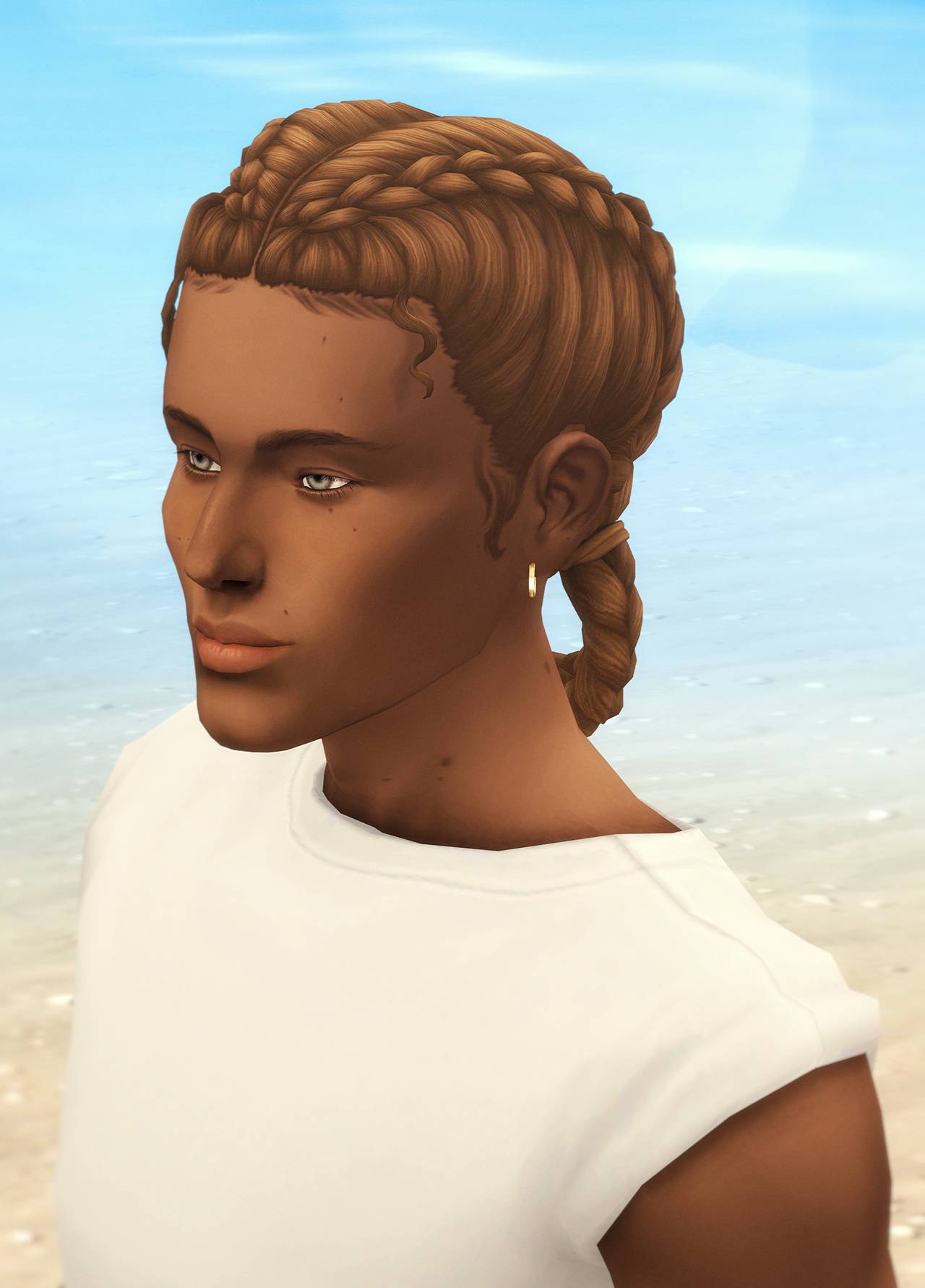 Summer in Tartosa II - Soleil Hair with Flower Acc Set - The Sims 4 ...