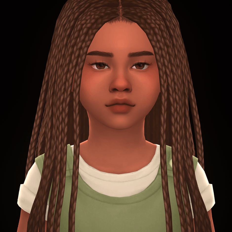 Alayna Hair for Kids - The Sims 4 Create a Sim - CurseForge
