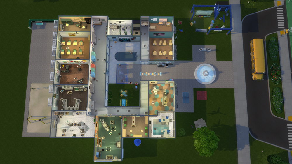 Playtested High School - Gallery - The Sims 4 Rooms / Lots - CurseForge