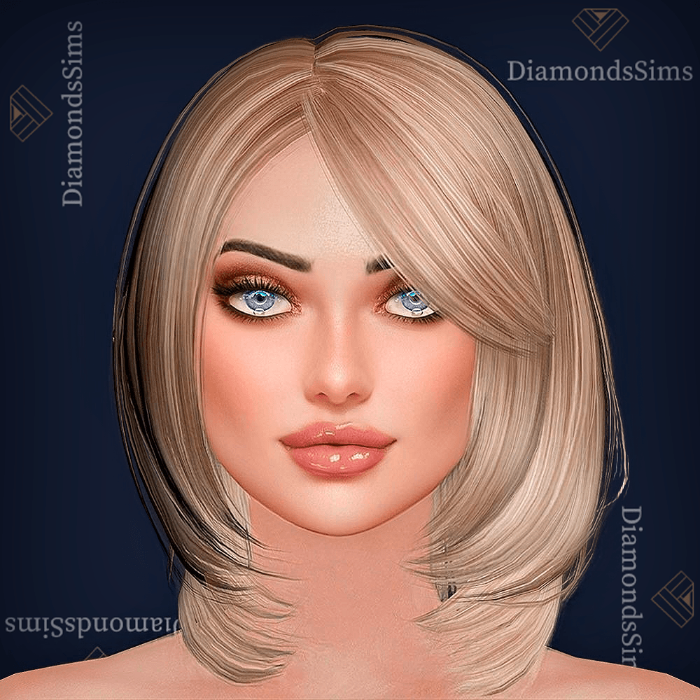 Barbara hair 61 by diamondssims - The Sims 4 Create a Sim - CurseForge