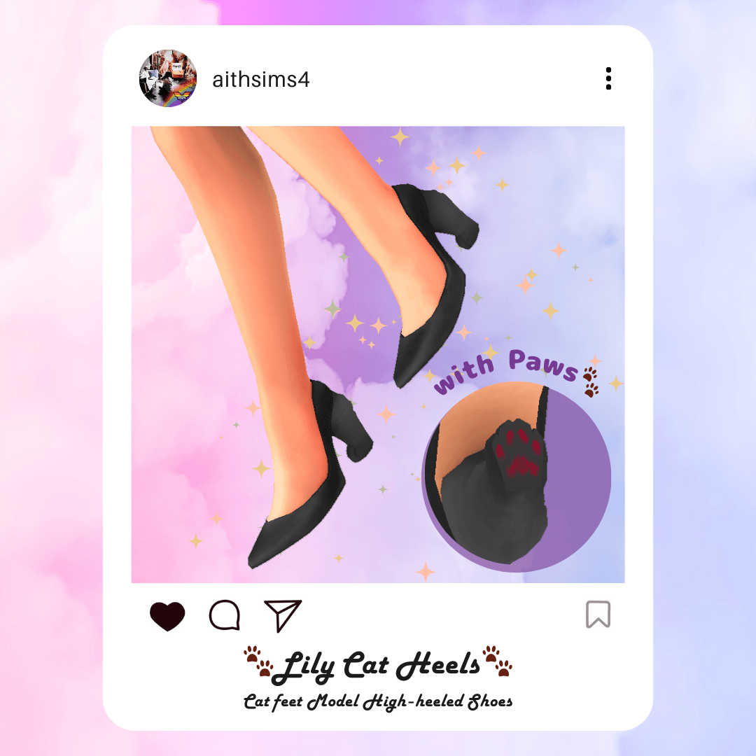 Lily Cat Heels - The Sims 4 Create a Sim - CurseForge