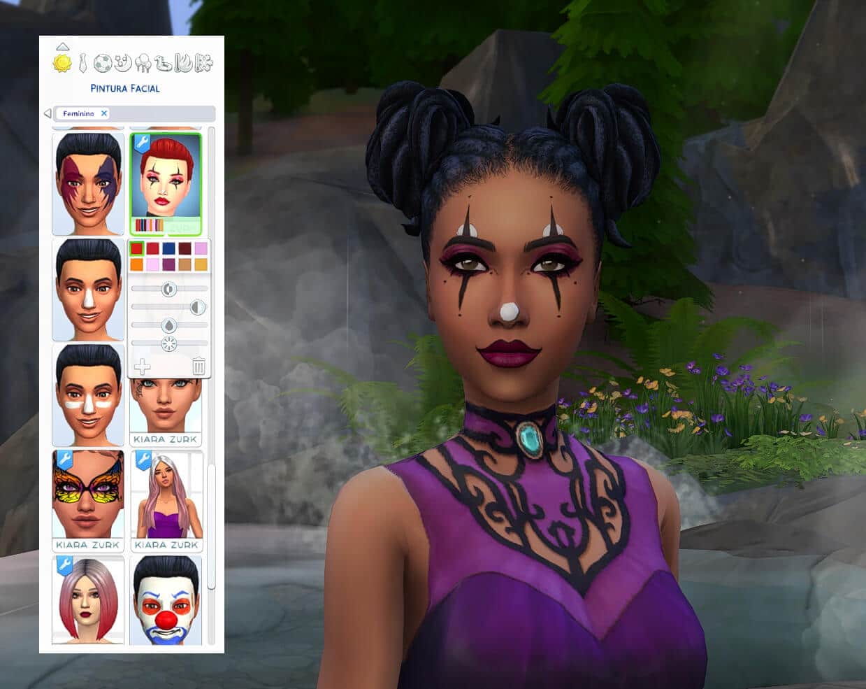 Halloween Clown Face Paint - Gallery - The Sims 4 Create a Sim - CurseForge