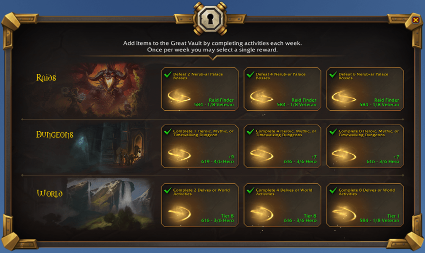 Can someone explain how the Vault works with Delves? - #44 by Cayna-hyjal - General Discussion ...