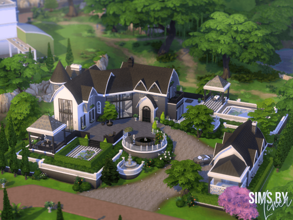 Suburban Basegame Mansion - Gallery - The Sims 4 Rooms / Lots - CurseForge