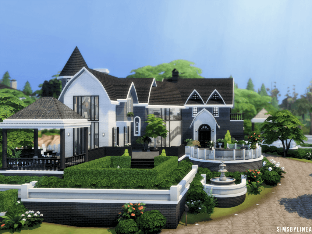 Suburban Basegame Mansion - Gallery - The Sims 4 Rooms / Lots - CurseForge
