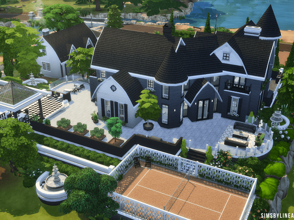 Suburban Basegame Mansion - Gallery - The Sims 4 Rooms / Lots - CurseForge