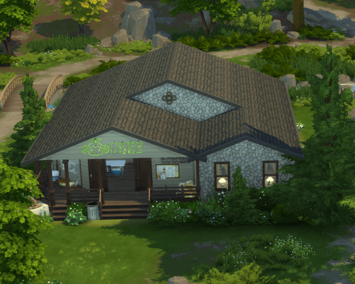 Little False Nook House with Shop - BG & High School Years - The Sims 4 ...
