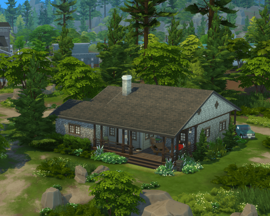 Little False Nook House with Shop - BG & High School Years - The Sims 4 ...