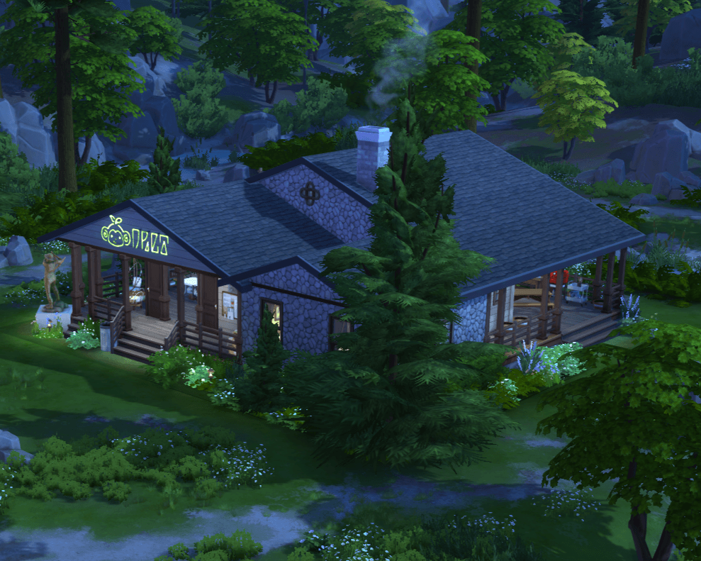 Little False Nook House with Shop - BG & High School Years - The Sims 4 ...