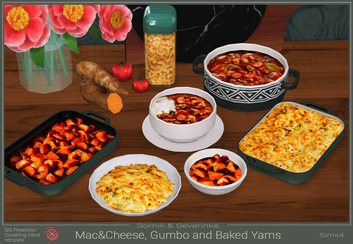 Baked Macaroni and Cheese with Gumbo and Yams by Somik and Severinka Spanish Translation - The ...