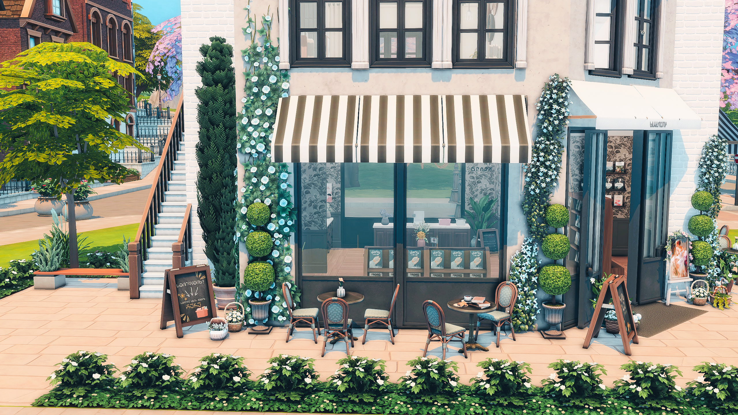 Bookstore with Apartment - Gallery - The Sims 4 Rooms / Lots - CurseForge