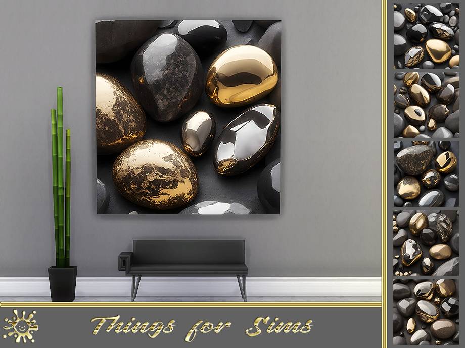 Metallic Stones Painting - Gallery - The Sims 4 Build / Buy - CurseForge