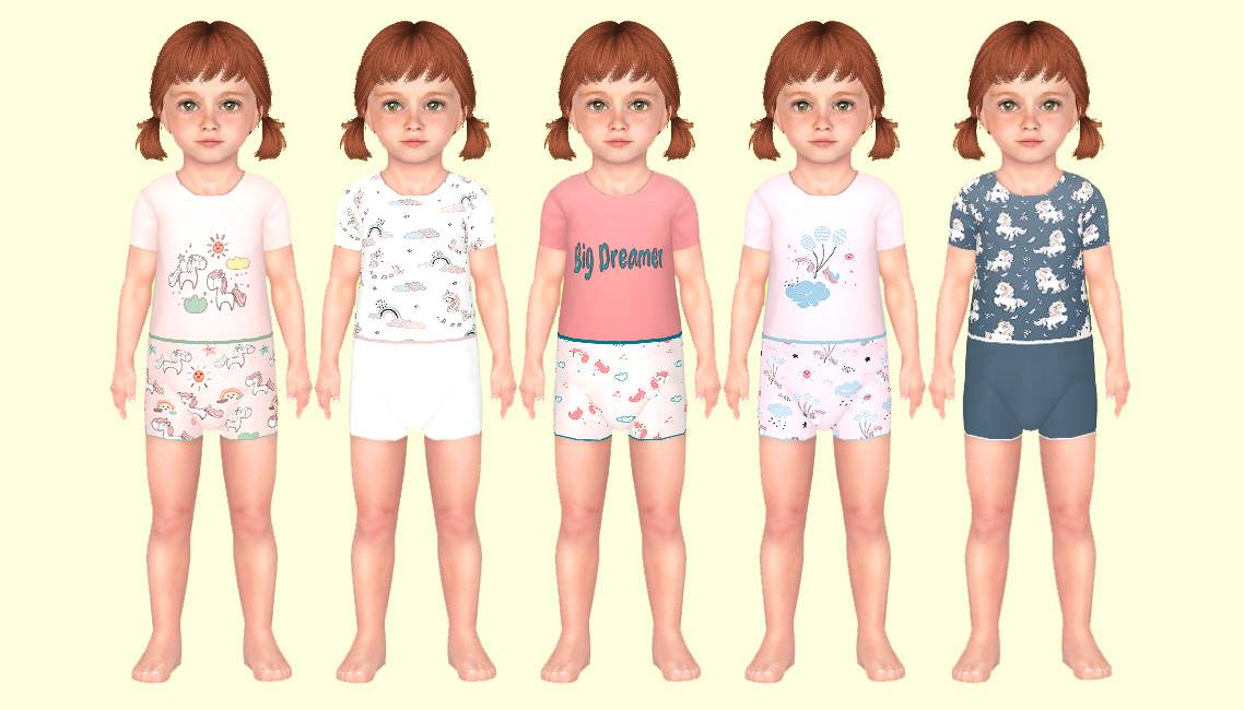 Toddler Unicorn Pajamas - Gallery - The Sims 4 Create a Sim - CurseForge