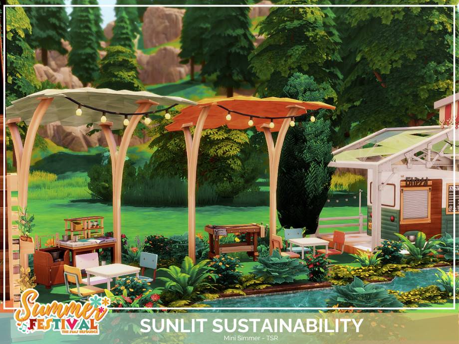 Sunlit Sustainability - NO CC - Gallery - The Sims 4 Rooms / Lots ...