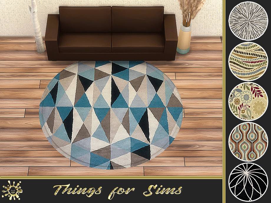 Modern Round Rugs - Gallery - The Sims 4 Build / Buy - CurseForge