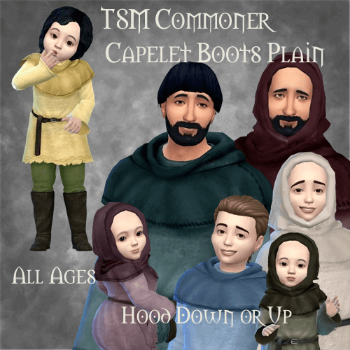TSM Commoner Capelet Boots Plain - Gallery - The Sims 4 Create a Sim ...