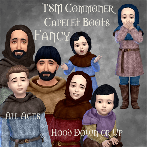 TSM Commoner Capelet Boots Fancy - Gallery - The Sims 4 Create a Sim ...