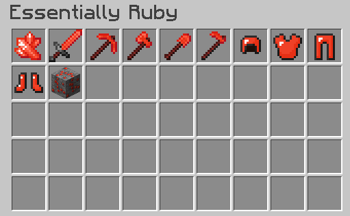 Essentially Ruby Armor & Tools - Minecraft Mods - CurseForge