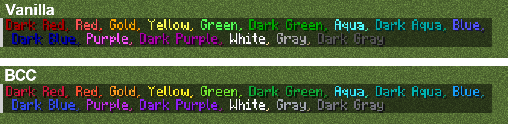 Better Color Codes - Gallery - Minecraft Resource Packs - CurseForge