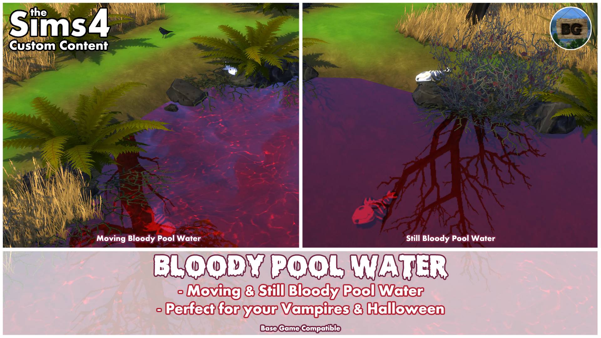 Download Bloody Pool Water - Halloween - The Sims 4 Mods - CurseForge