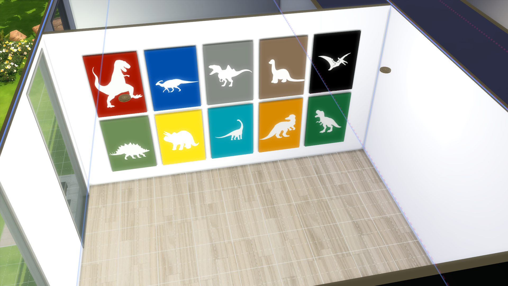 Dinosaur Silhouette Prints - Gallery - The Sims 4 Build / Buy - CurseForge