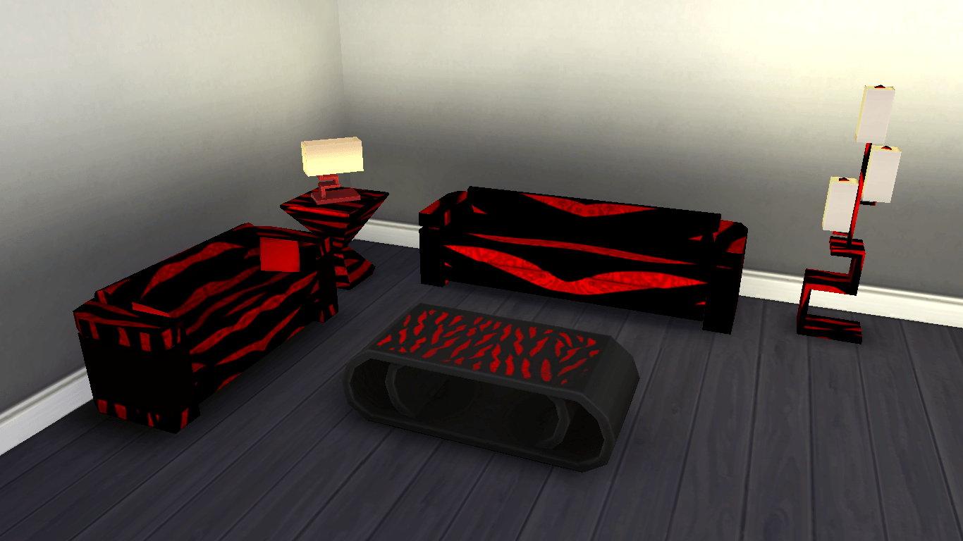 Zebra Stripe Living room set - Gallery - The Sims 4 Build / Buy ...