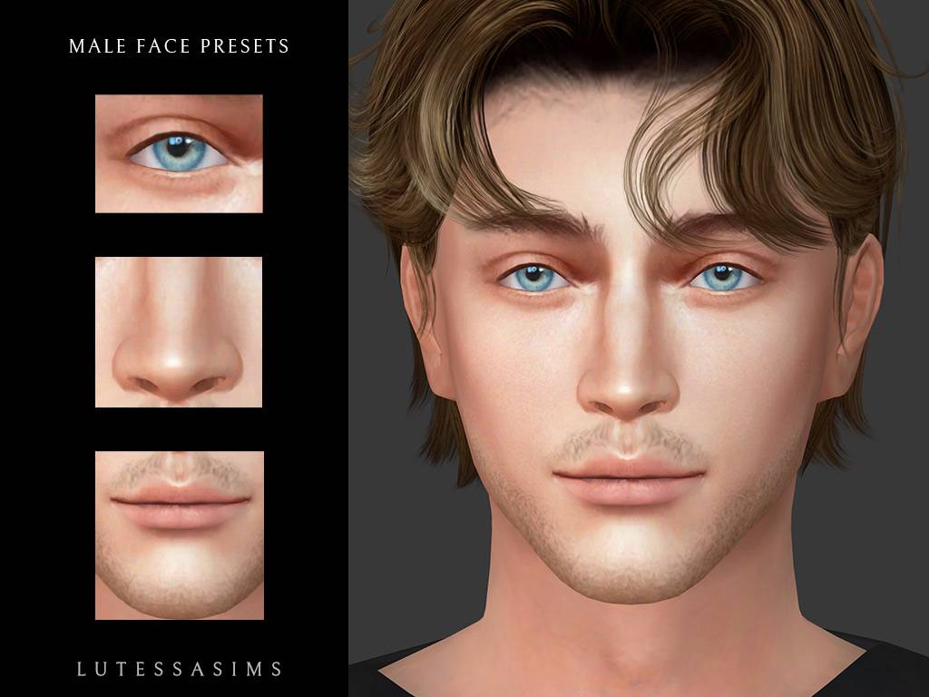 Male Face Presets (Eyes,nose, lips) - The Sims 4 Create a Sim - CurseForge